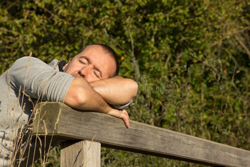 Man relaxing stock photo. Image of happiness, lunch, cheerfully - 37945386