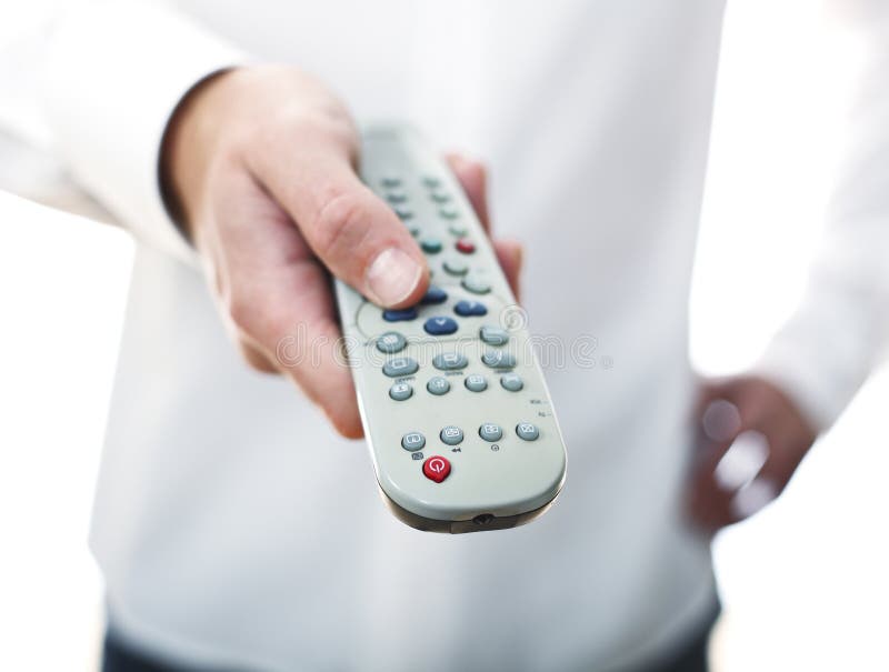 Man with remote control stock image. Image of lifestyle - 16073663