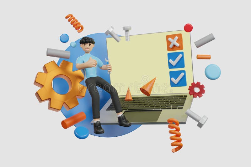 Phone Repair White Background Isolated 3d Stock Illustrations – 499 ...