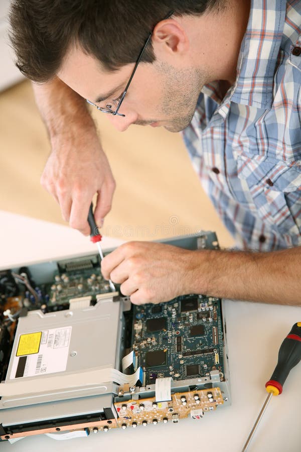 Computer repair stock photo. Image of white, electronics - 6870220