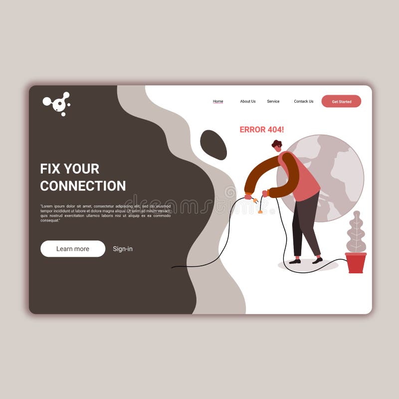 Bug on damaged computer stock illustration. Illustration of monitor ...