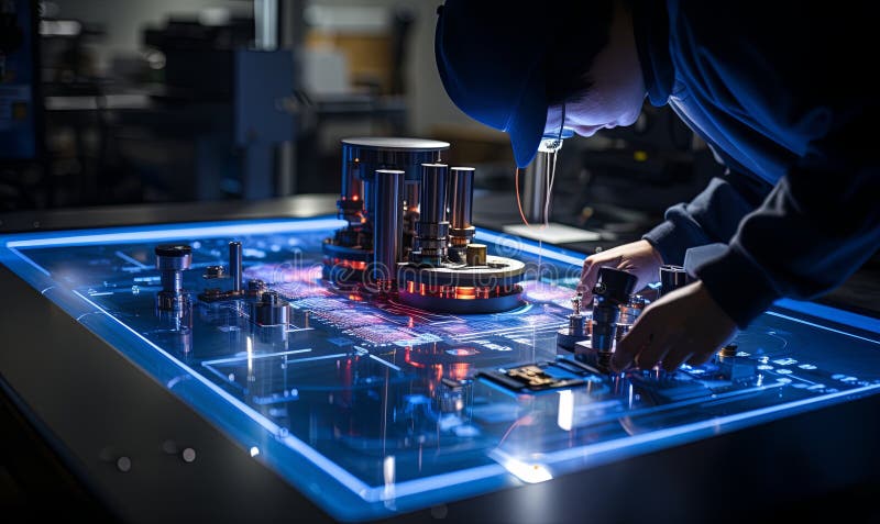 Man Repairing Electronic Equipment Stock Image - Image of maintenance ...