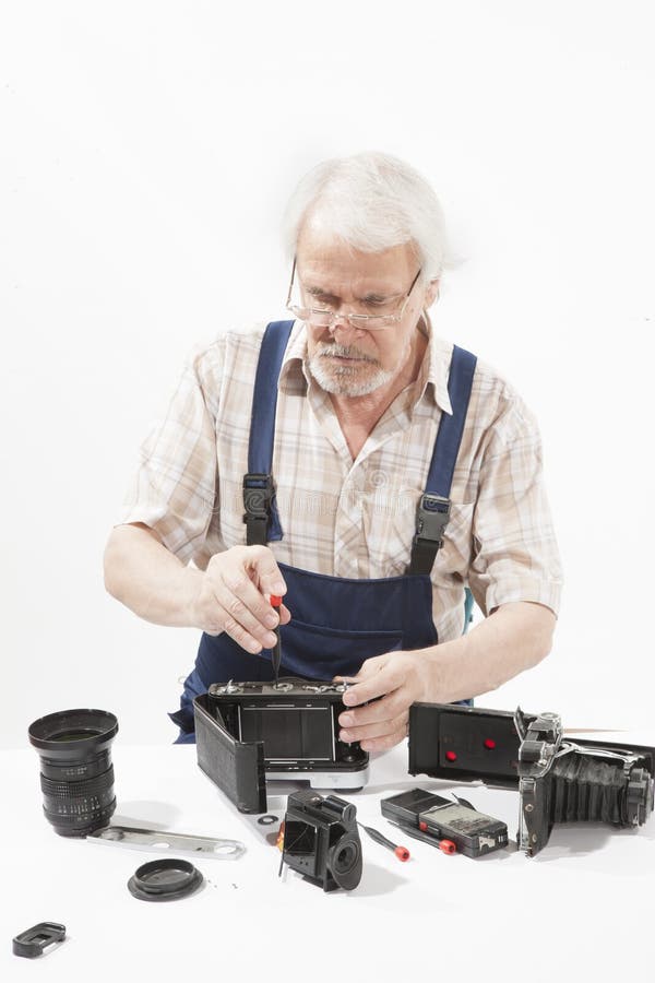 Man repairing fan stock image. Image of electrician, tool - 34250949