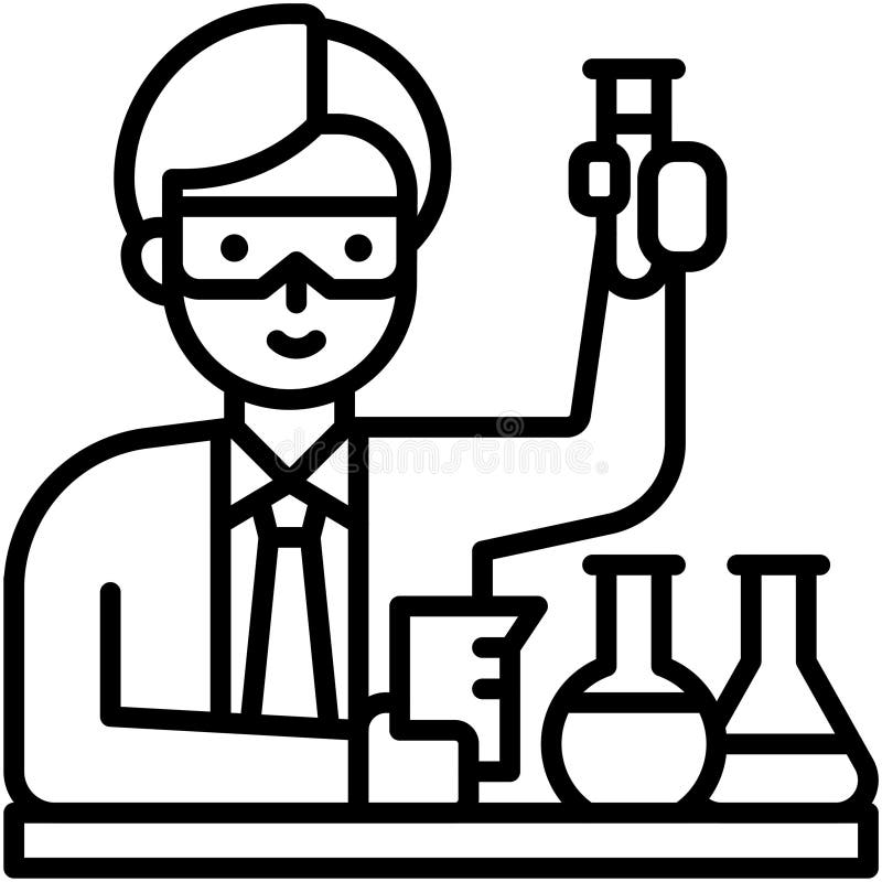 Man Researcher Icon, an Avatar that is Related To Education Stock ...