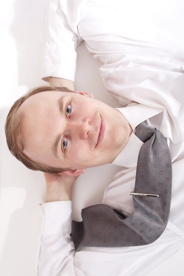 Man rest stock image. Image of studying, home, communication - 2325329