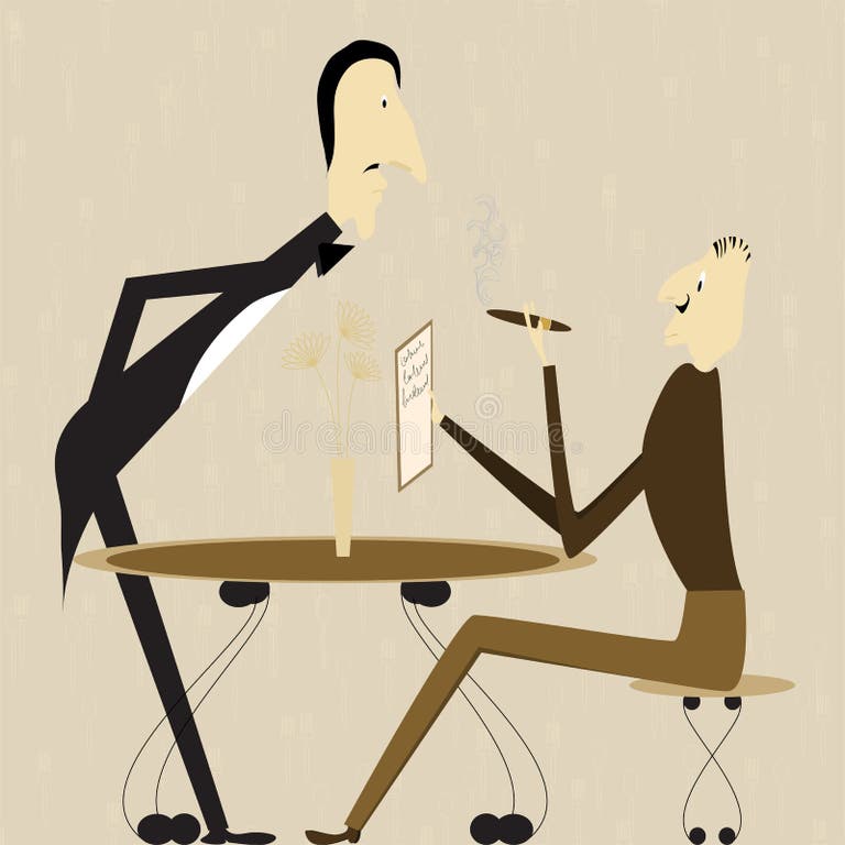 Customer Eat Restaurant Cartoon Stock Illustrations – 715 Customer Eat ...