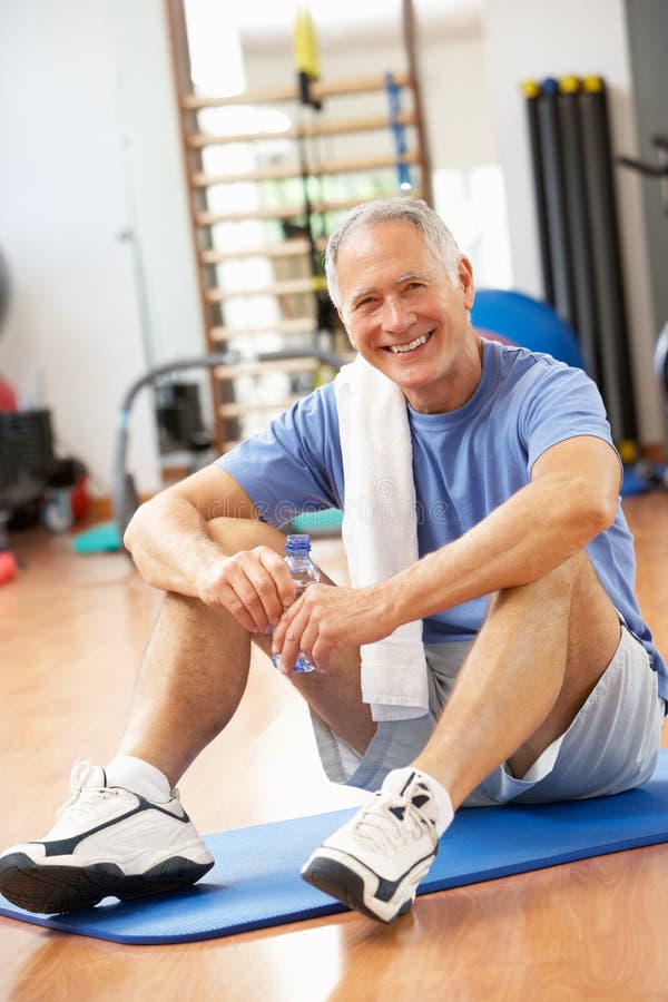 Man Resting after Exercises Stock Photo - Image of sitting, caucasian ...