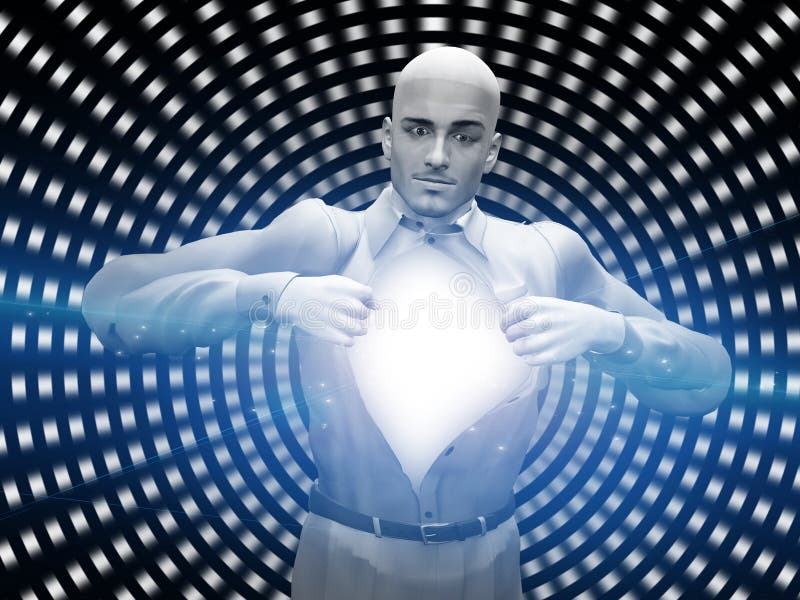 Man Reveals Whats Underneath Stock Illustration - Illustration of copy ...