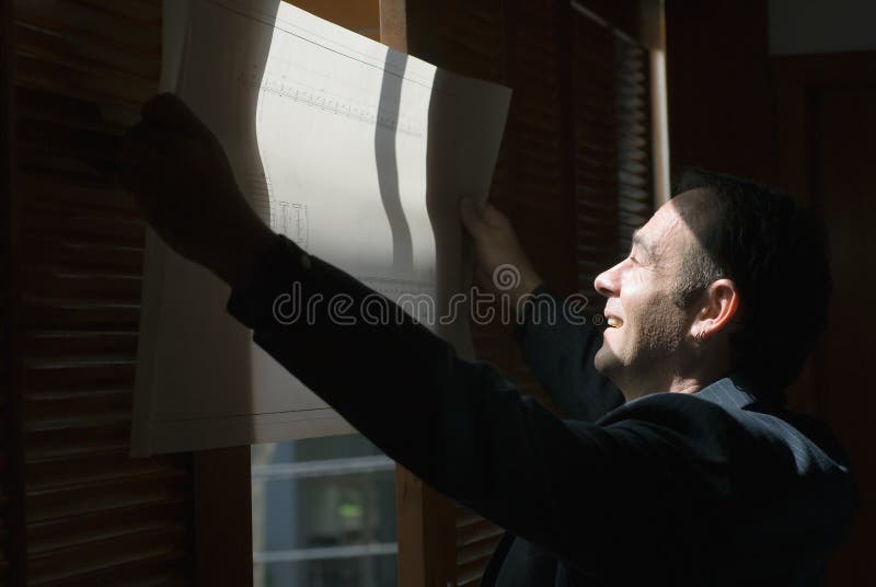 Man Reviewing Plans Picture. Image: 5043995