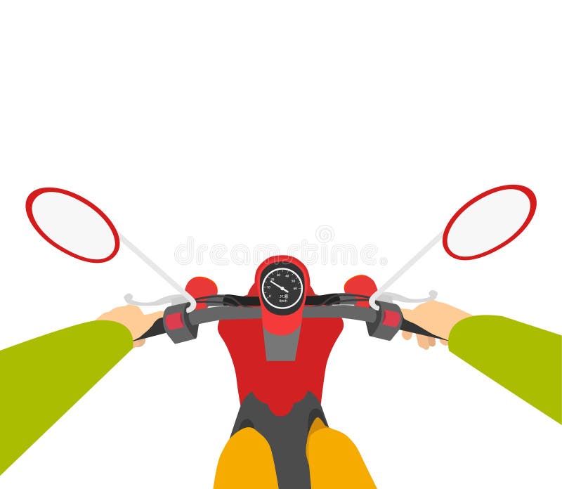 Motorcycle First Person View Stock Illustrations – 72 Motorcycle First ...
