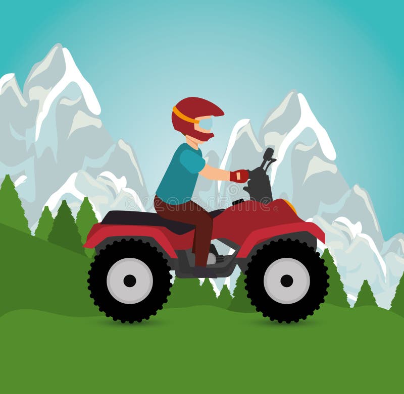 Atv Trail Riding Stock Illustrations – 56 Atv Trail Riding Stock ...