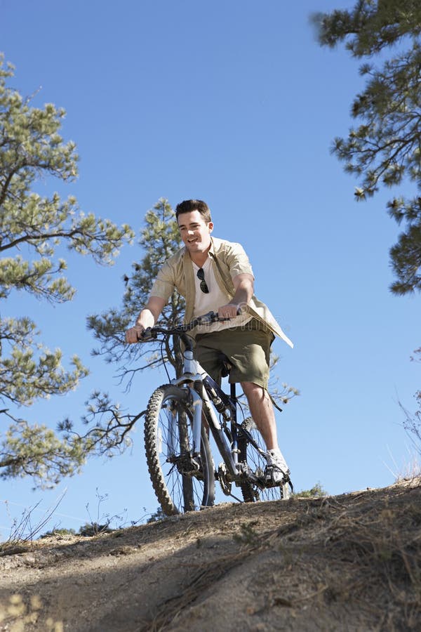 Man Riding Cycle stock image. Image of recreation, male - 29654357
