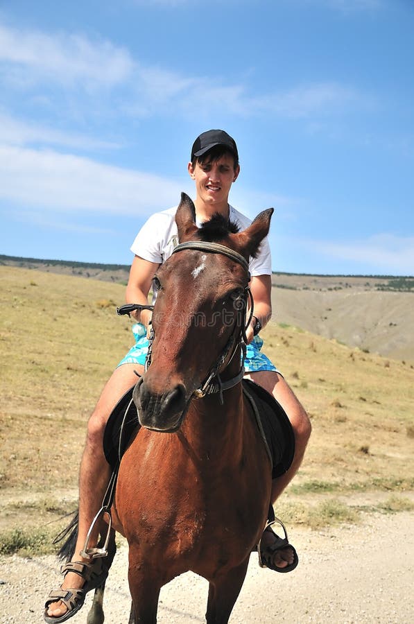 Man riding a horse stock photo. Image of riding, sports - 11121514