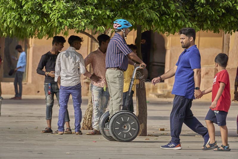 A Man is Riding a Hoverboard Editorial Stock Photo - Image of street ...