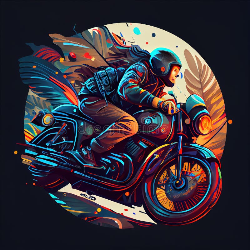 Flying Motorcycle Stock Illustrations – 2,084 Flying Motorcycle Stock ...