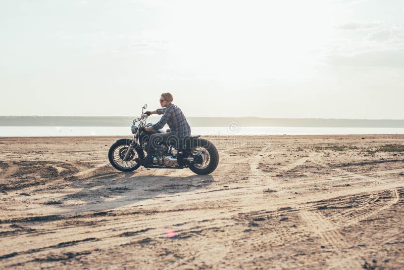 Man riding motorcycle stock image. Image of motorbike - 80383317