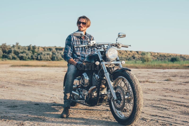 Man riding motorcycle stock image. Image of transport - 80383513