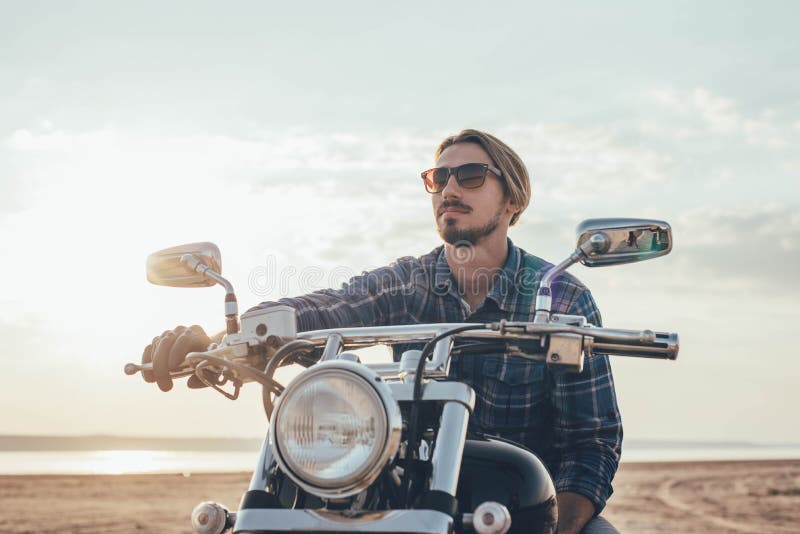Man riding motorcycle stock image. Image of helmet, outdoor - 80383835