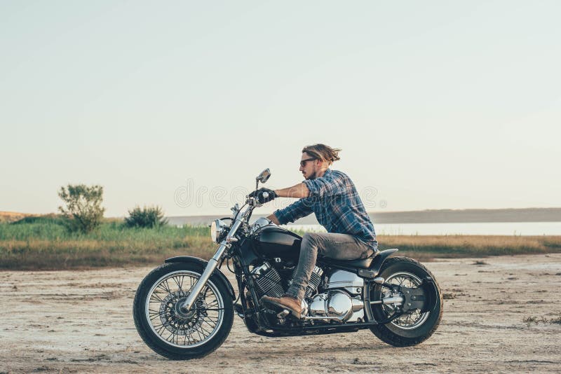 Man riding motorcycle stock photo. Image of motorcycle - 80384082