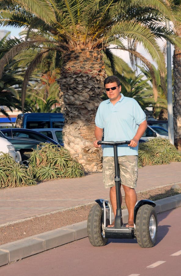 Man riding segway stock photo. Image of sportive, futuristic - 11349978