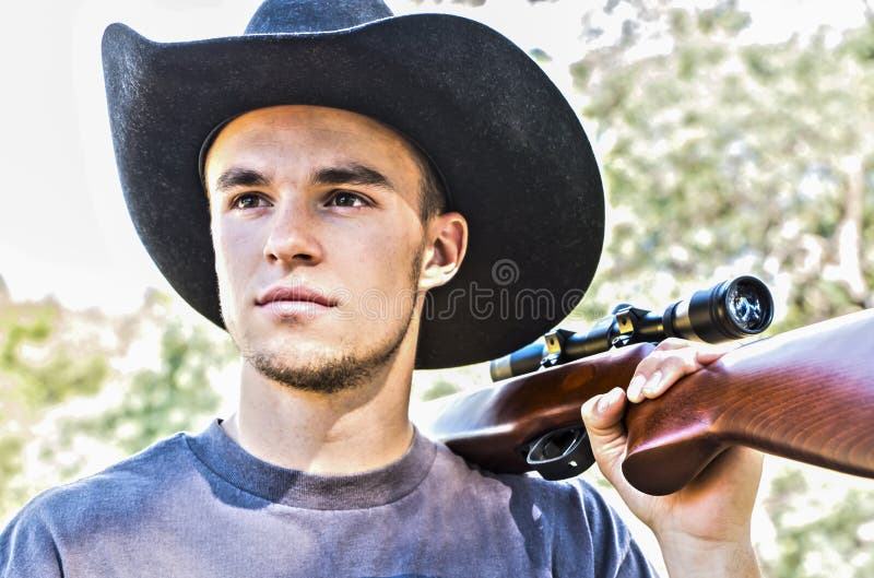 Cowboy Rifle Shoulder Stock Photos - Free & Royalty-Free Stock Photos ...