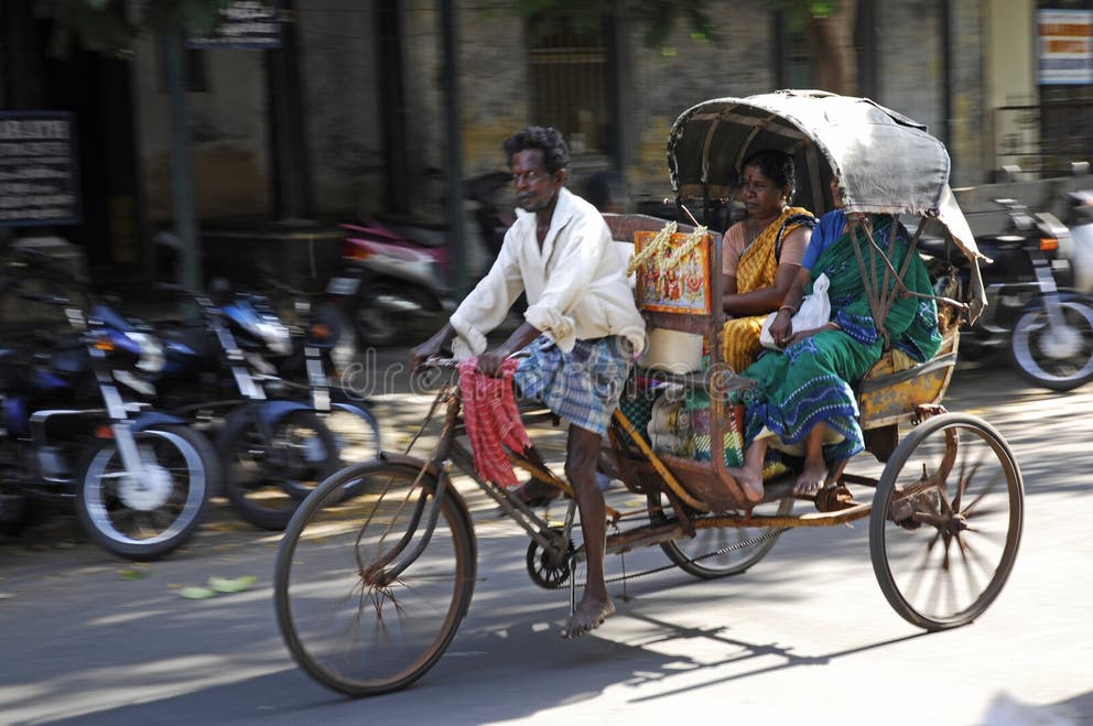Man with Riksha in Jaipur, India Editorial Stock Image - Image of india ...