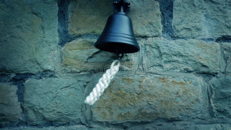 Person Rings Bell on Wall Outside Stock Video - Video of pirate, person ...