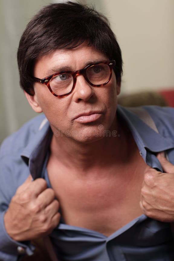 Man ripping his shirt stock photo. Image of exposed, head - 17382392