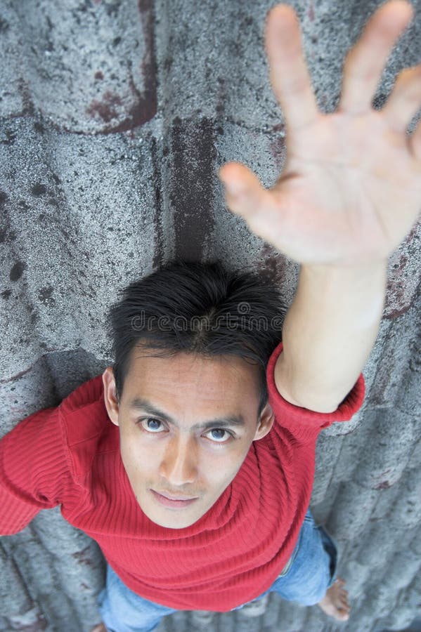 Man rise arm stock photo. Image of angle, emotions, floating - 7201564