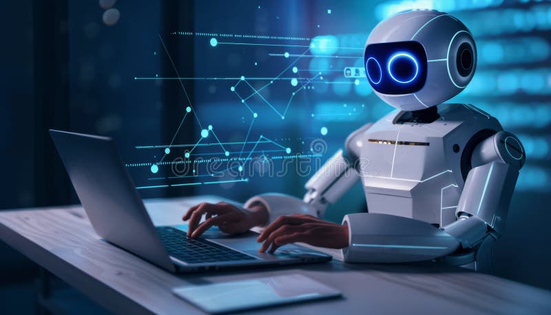 2,738 Man Typing Computer Ai Generated Stock Photos - Free & Royalty ...