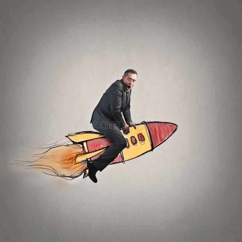 Young Businessman Standing With Crossed Legs And Acting Like He Is ...