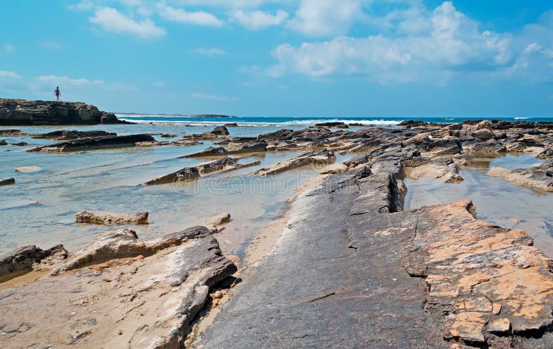 Man and rocks stock image. Image of nature, colorful - 32496395