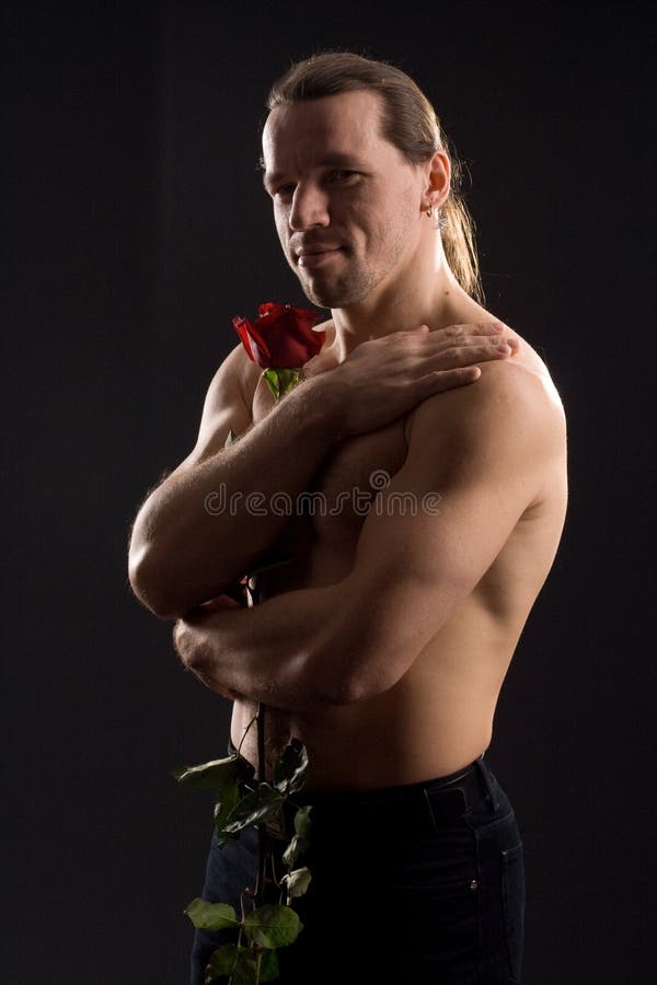 Man And Rose Picture. Image: 6405006