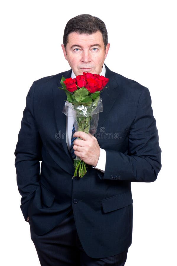 Man with roses stock image. Image of boyfriend, love - 17974457