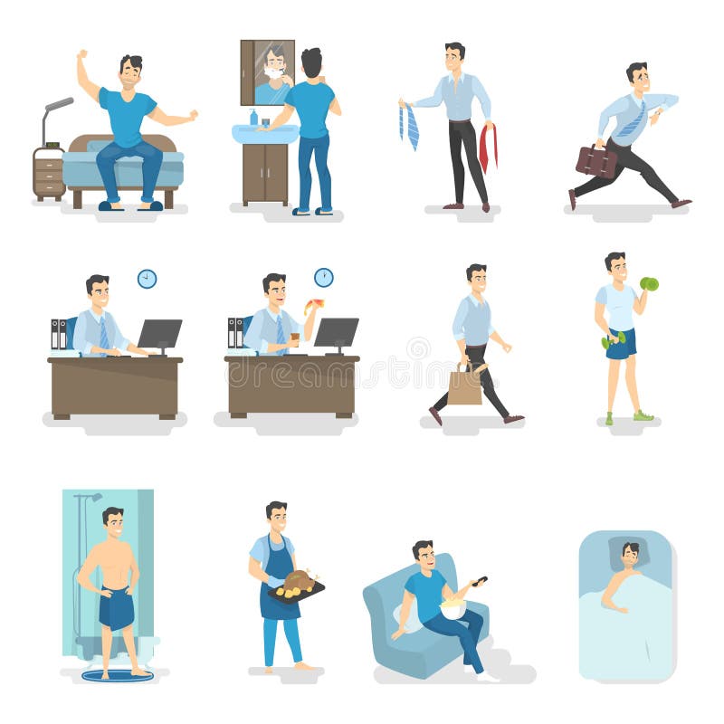 Night Time Activities Stock Illustrations – 1,088 Night Time Activities ...