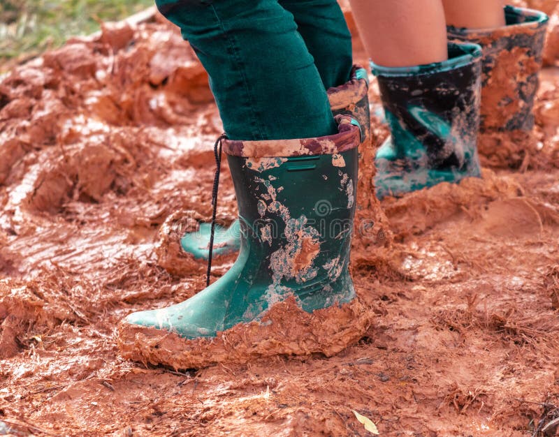 Women Muddy Rubber Boots Stock Photos - Free & Royalty-Free Stock ...