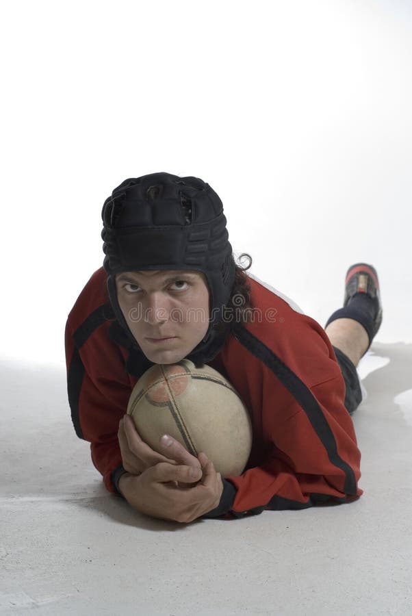 Man In Rugby Outfit - Vertical Picture. Image: 5849861