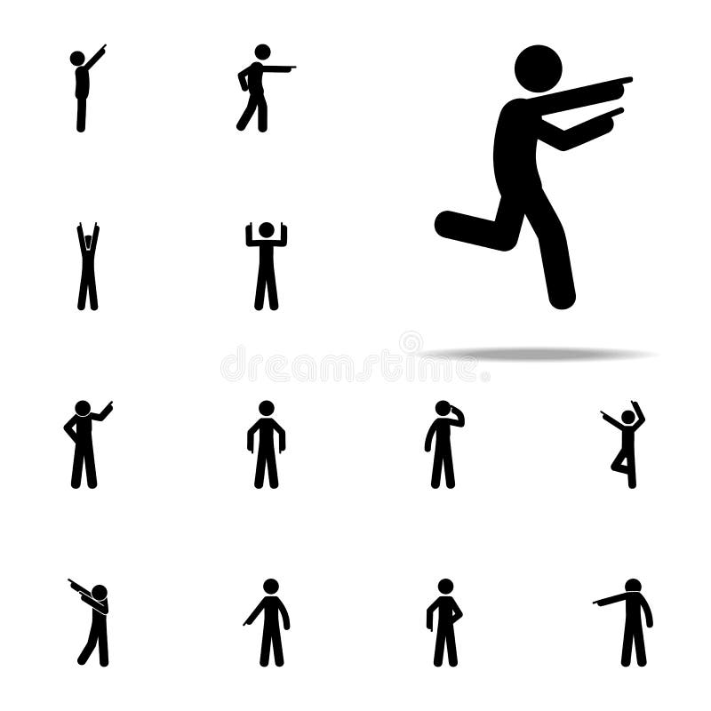 Finger Pointing Man Outline Stock Illustrations – 1,100 Finger Pointing ...