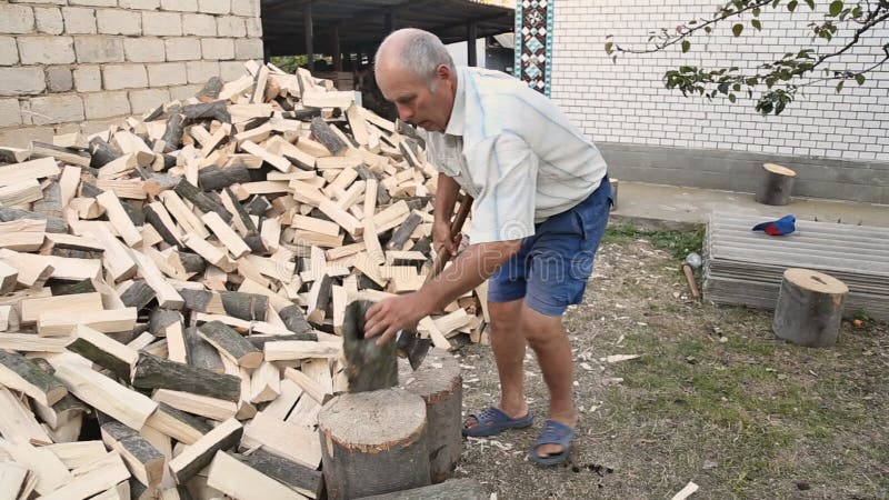 Man running with an ax stock footage. Video of handsome - 79127614