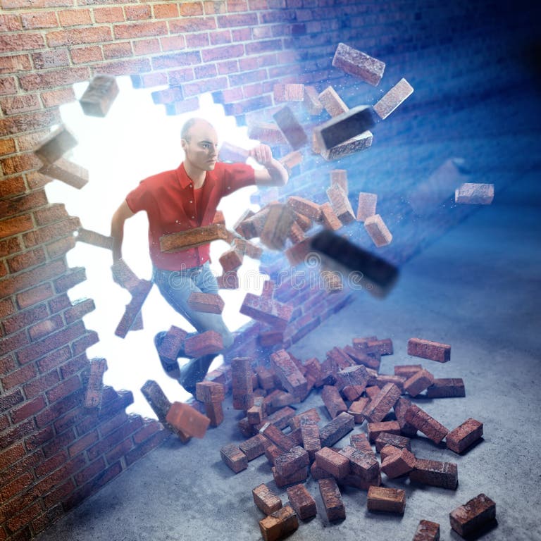 2,302 Man Breaking Wall Stock Photos - Free & Royalty-Free Stock Photos ...