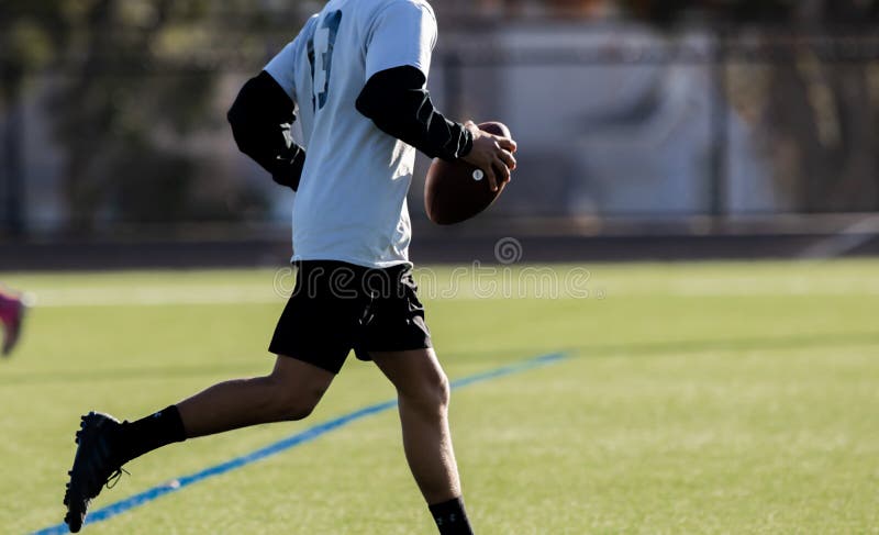 Man running stock photo. Image of move, male, football - 166430374