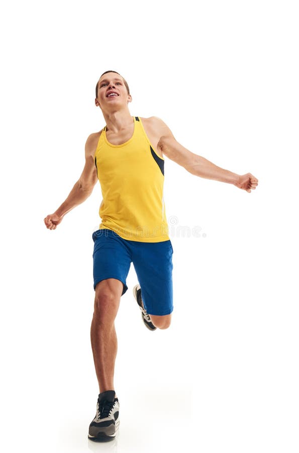Man Running Full Length Finishing Stock Photos - Free & Royalty-Free ...
