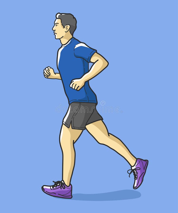 Simple Sketch Man Running Stock Illustrations – 306 Simple Sketch Man ...