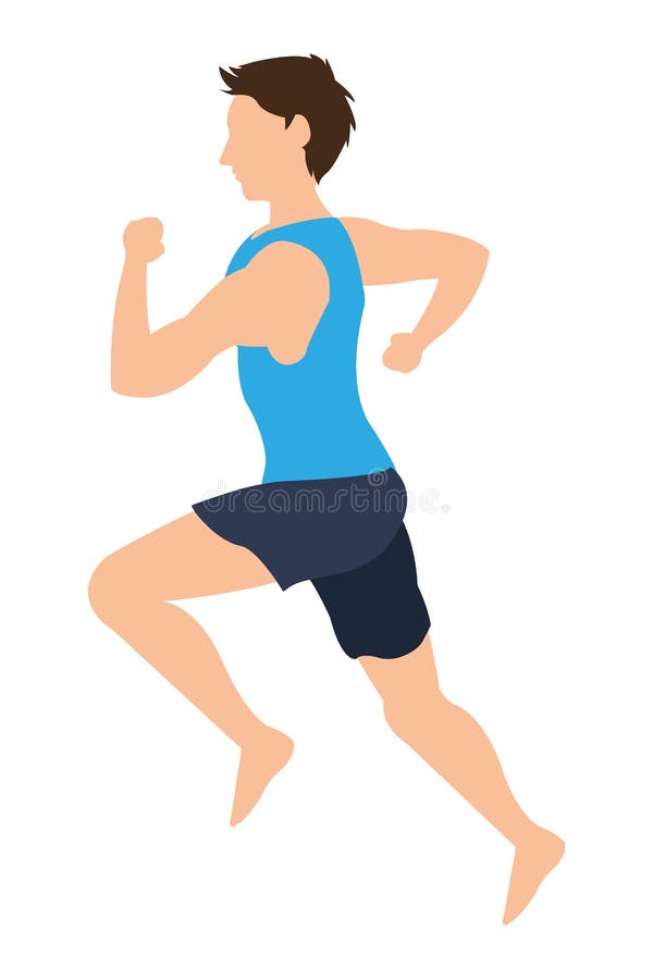 Man running icon stock illustration. Illustration of finish - 73571626