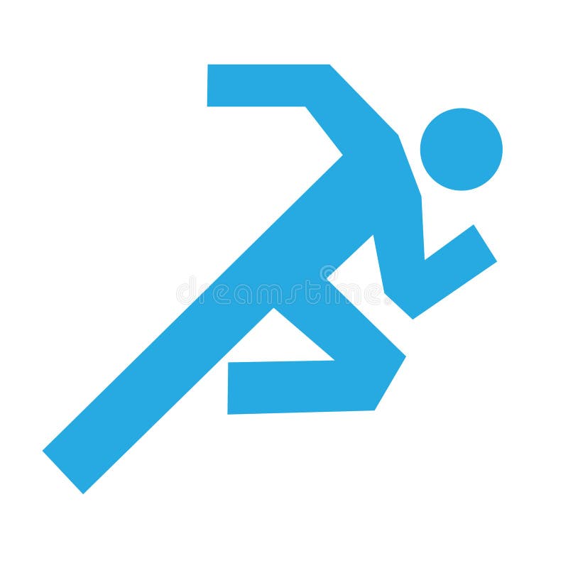 Man Running Icon Vector - Running Symbol - Concept of Health Stock ...