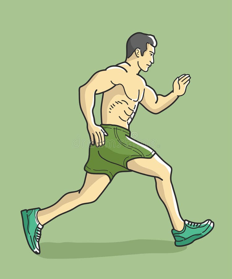 Drawing A Cartoon Running Man