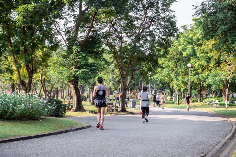 Man Running in Park, Healthy Concept Stock Photo - Image of lifestye ...