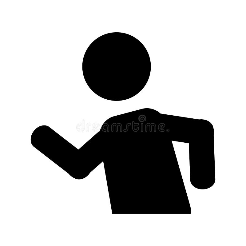 Man running pictogram stock vector. Illustration of fitness - 81132878