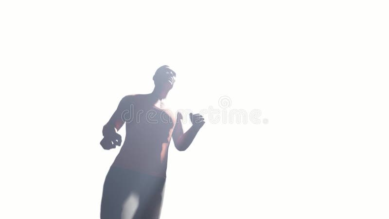 Man Running Slow Motion stock video. Video of athletic - 140561489