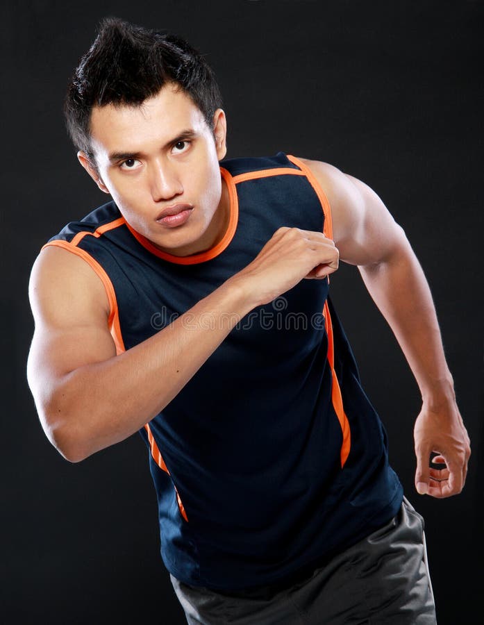 Man running stock photo. Image of sporty, handsome, active - 31601086